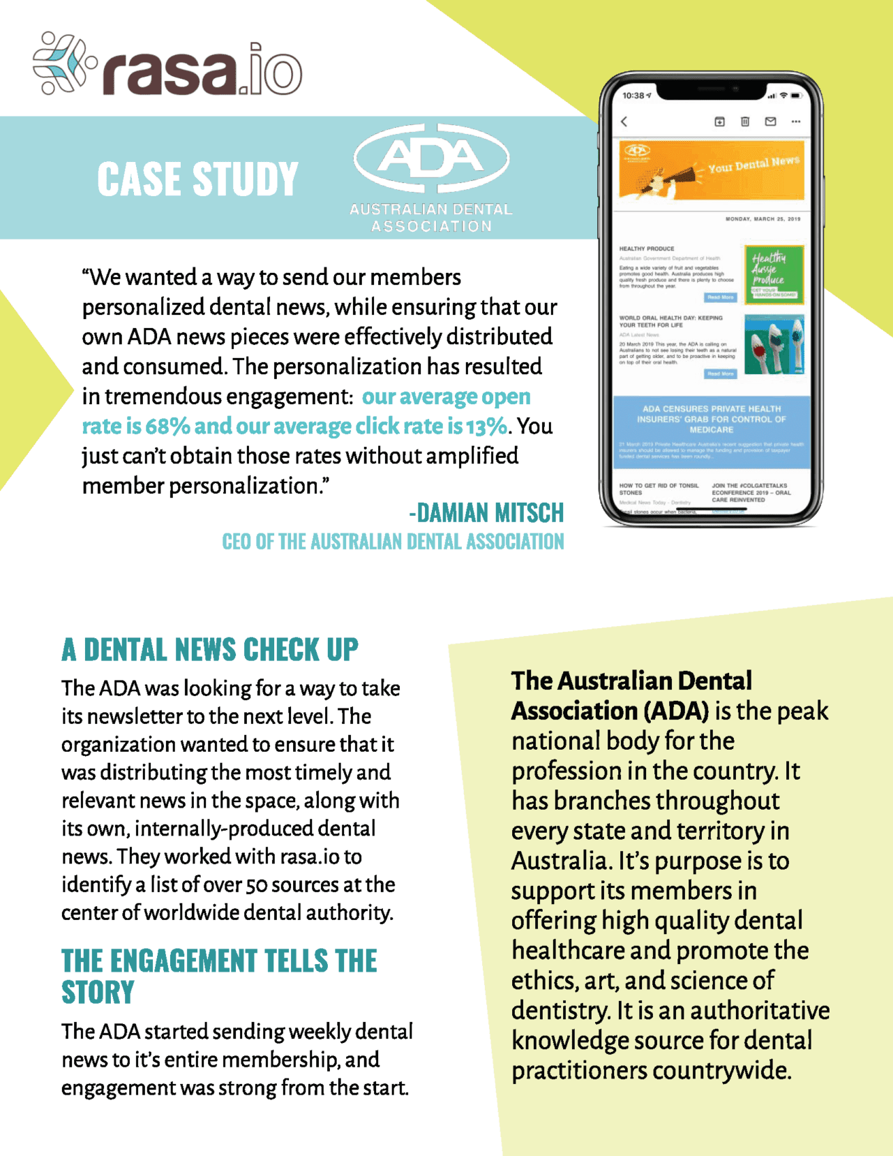 Australian Dental Association Case Study | rasa.io